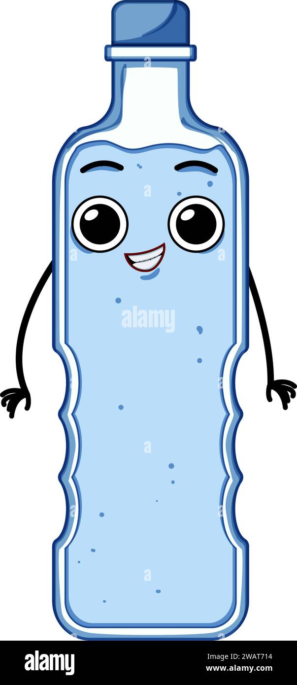 recycle water eco character cartoon vector illustration Stock Vector ...