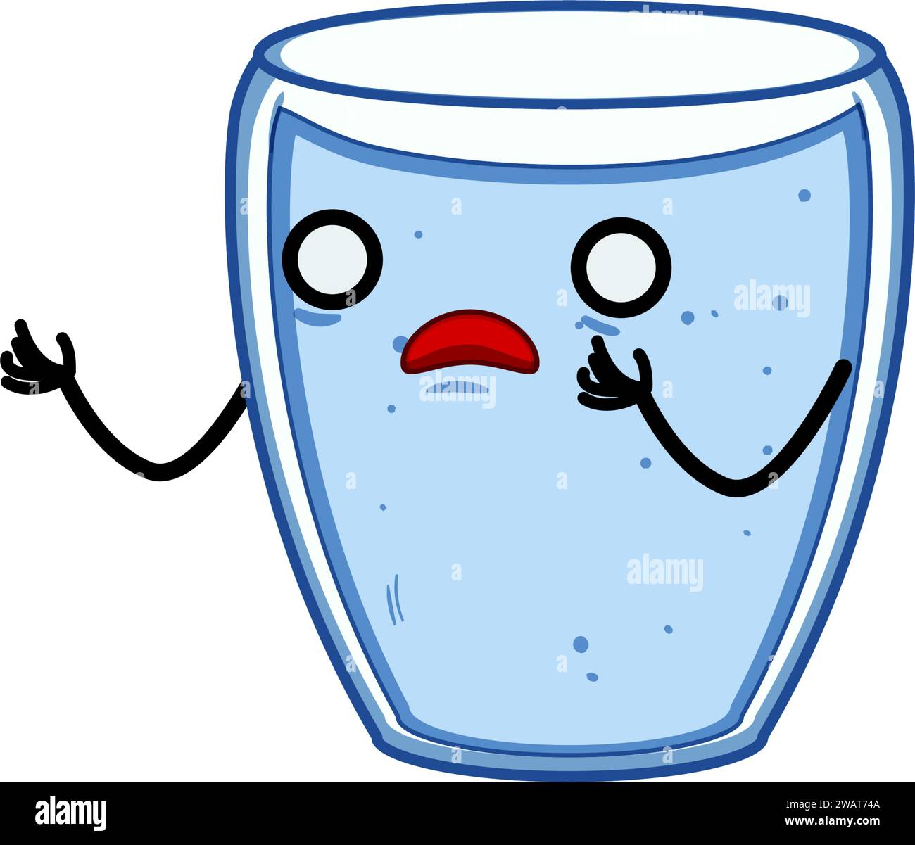 earth water eco character cartoon vector illustration Stock Vector ...