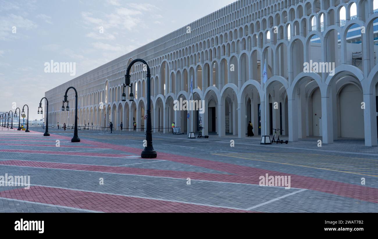 Doha, Qatar- December 12, 2023 : Doha cruise ship port Doha cruise ship ...