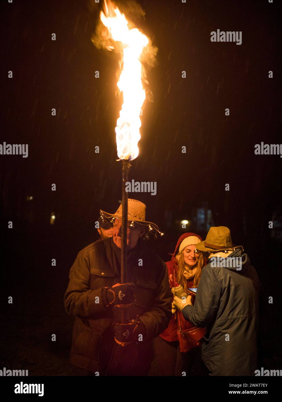 New Ash Green, Kent, UK. 6th Jan, 2024. New Ash Green in Kent still ...