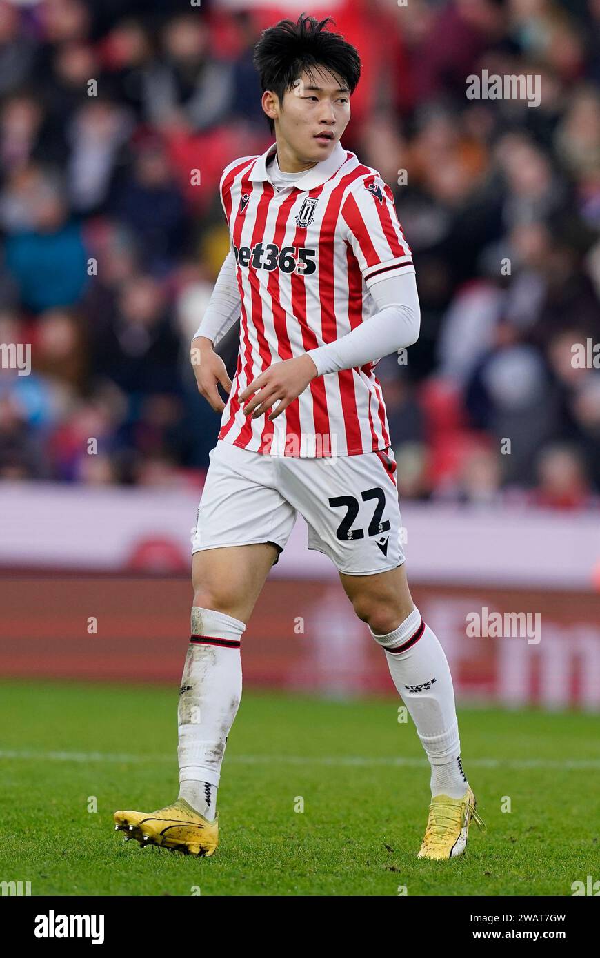 Stoke, UK. 6th Jan, 2024. Bae Jun-Ho of Stoke City during the The FA ...