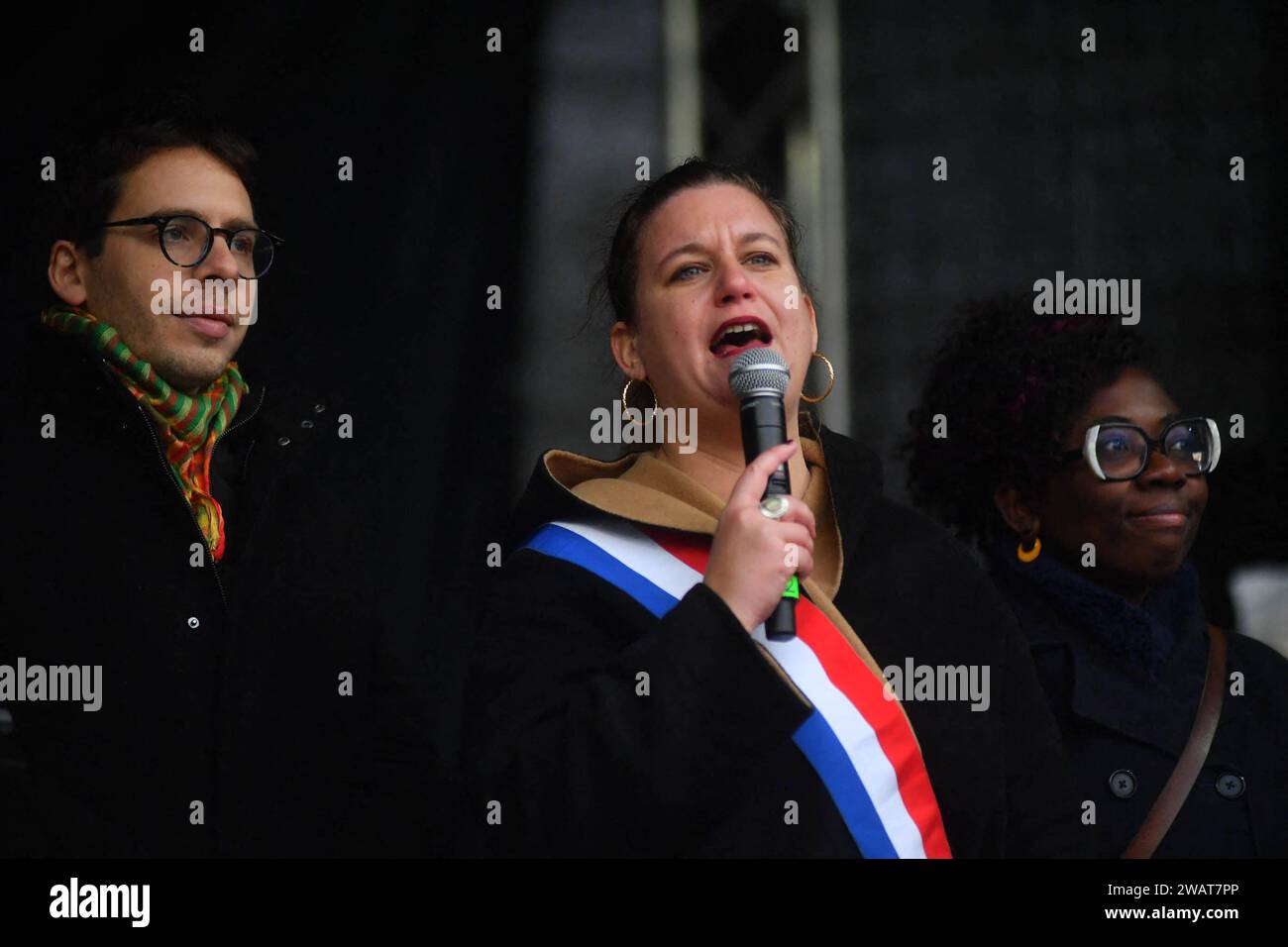 Hadrien Clouet, Member of Parliament, NUPES, LFI Mathilde Panot ...