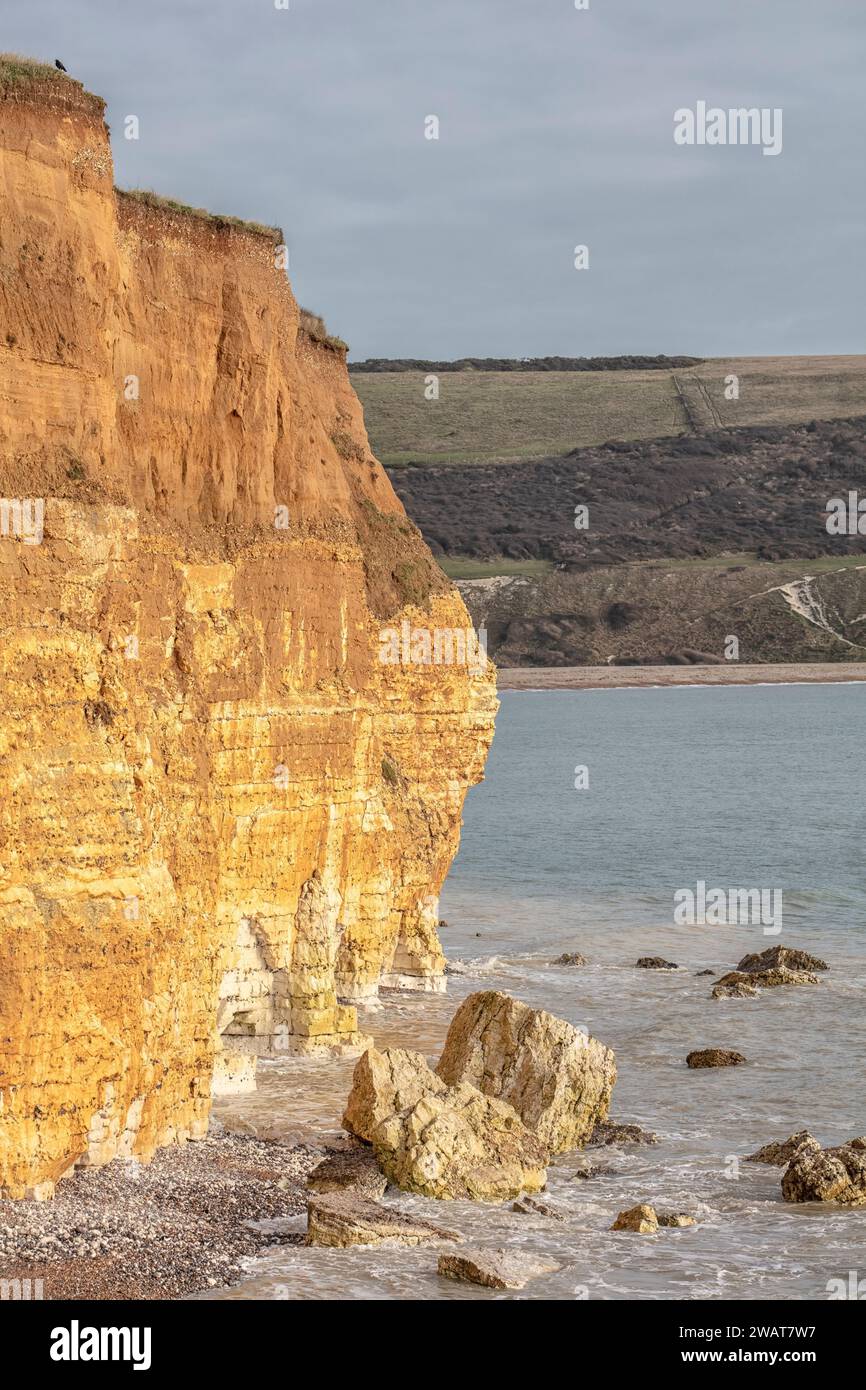 Rock Cliffs at Hope Gap Stock Photo - Alamy