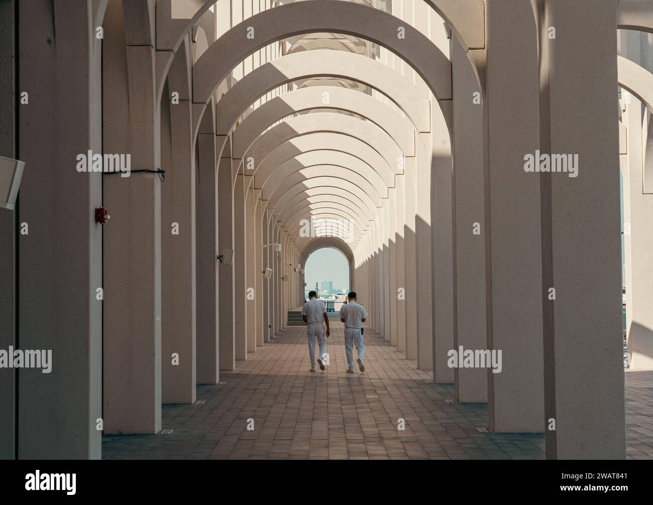 Doha, Qatar- December 12, 2023 : Doha cruise ship port Doha cruise ship ...