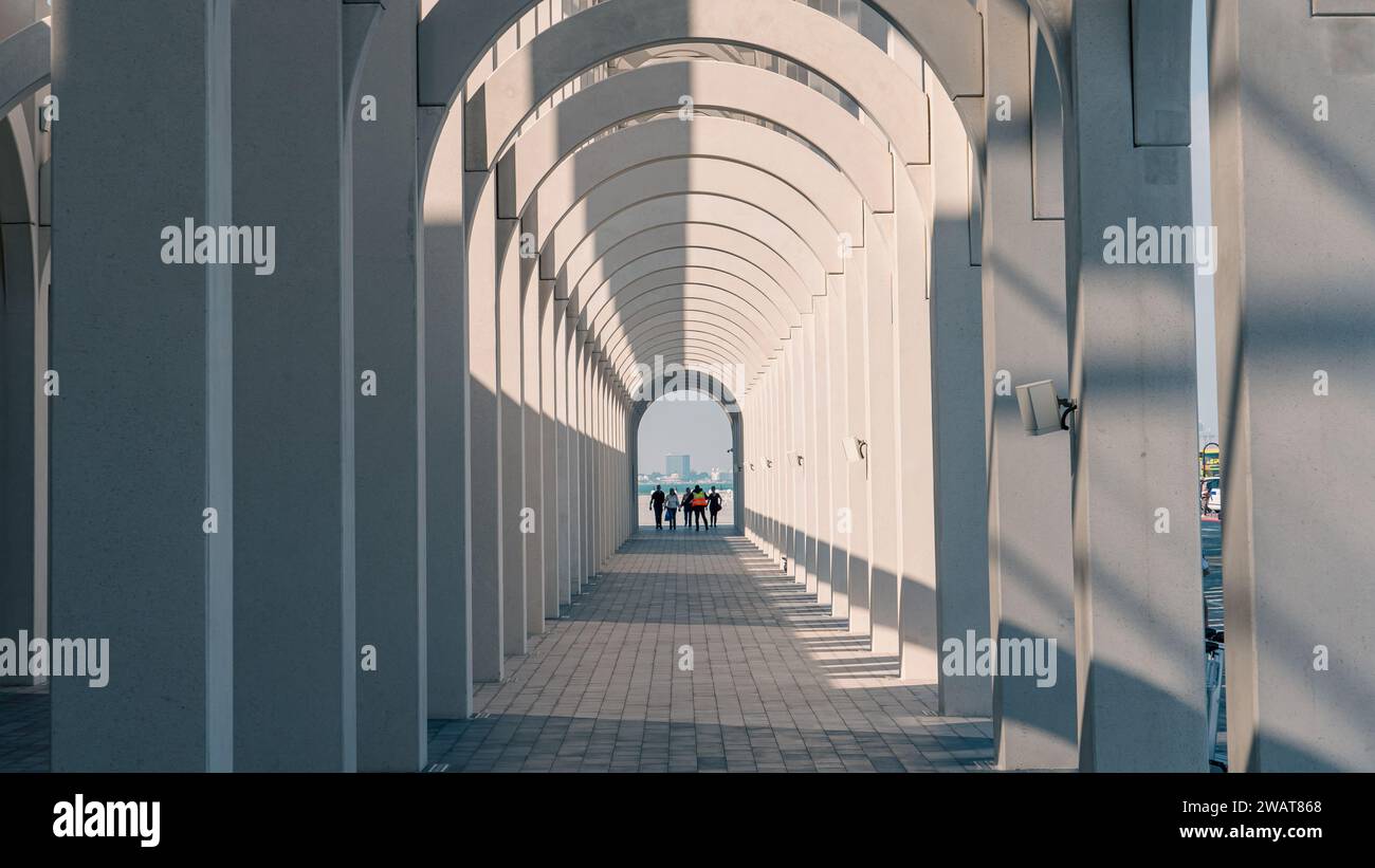 Doha, Qatar- December 12, 2023 : Doha cruise ship port Doha cruise ship ...