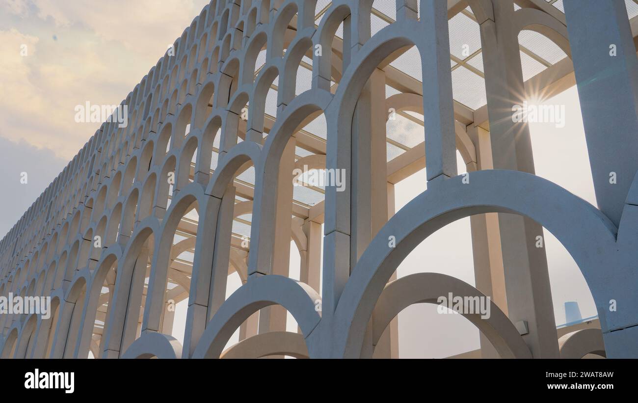 Doha, Qatar- December 12, 2023 : Doha cruise ship port Doha cruise ship ...