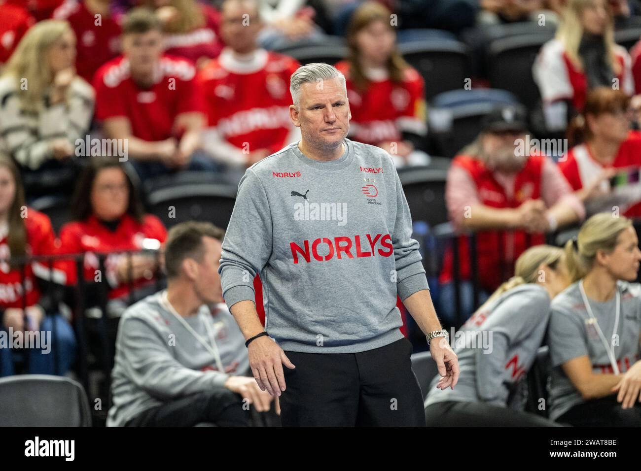 Copenhagen, Denmark. 06th Jan, 2024. Head coach Nikolaj Jacobsen of ...