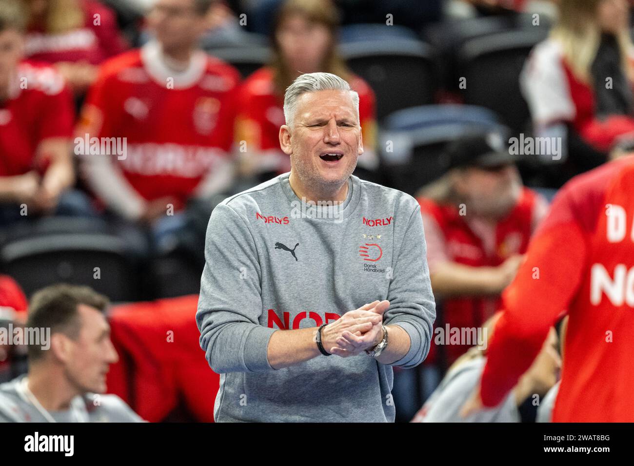 Copenhagen, Denmark. 06th Jan, 2024. Head coach Nikolaj Jacobsen of ...