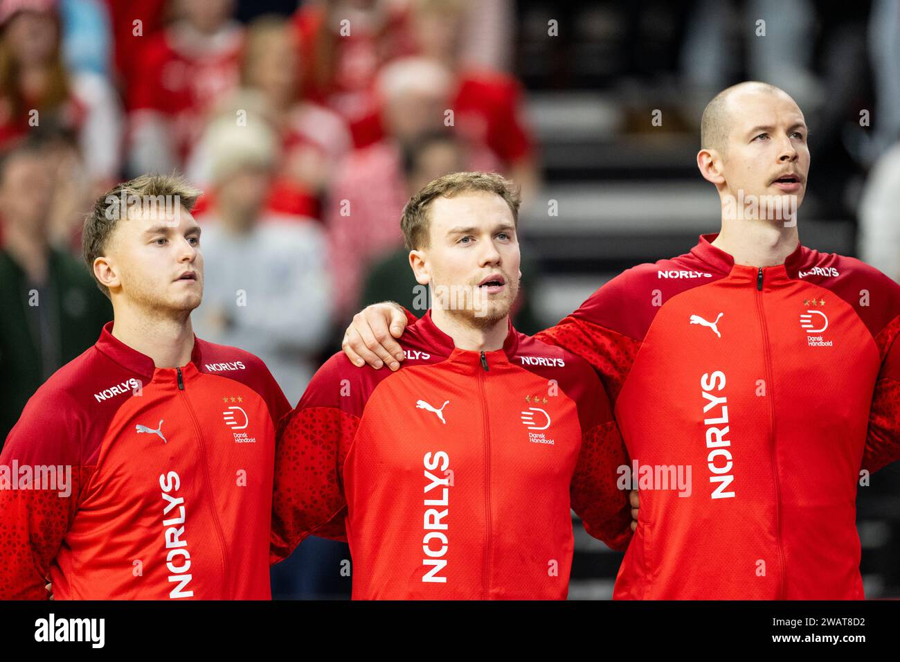 Copenhagen, Denmark. 06th Jan, 2024. (L-R) Emil Madsen, Simon Pytlick ...