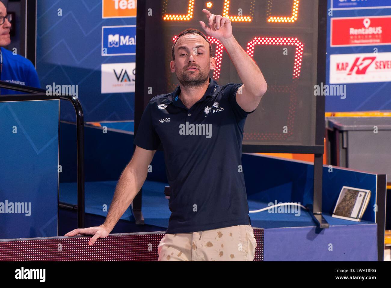 Eindhoven, Netherlands. 06th Jan, 2024. EINDHOVEN, NETHERLANDS - JANUARY 6: Coach Evangelos ...