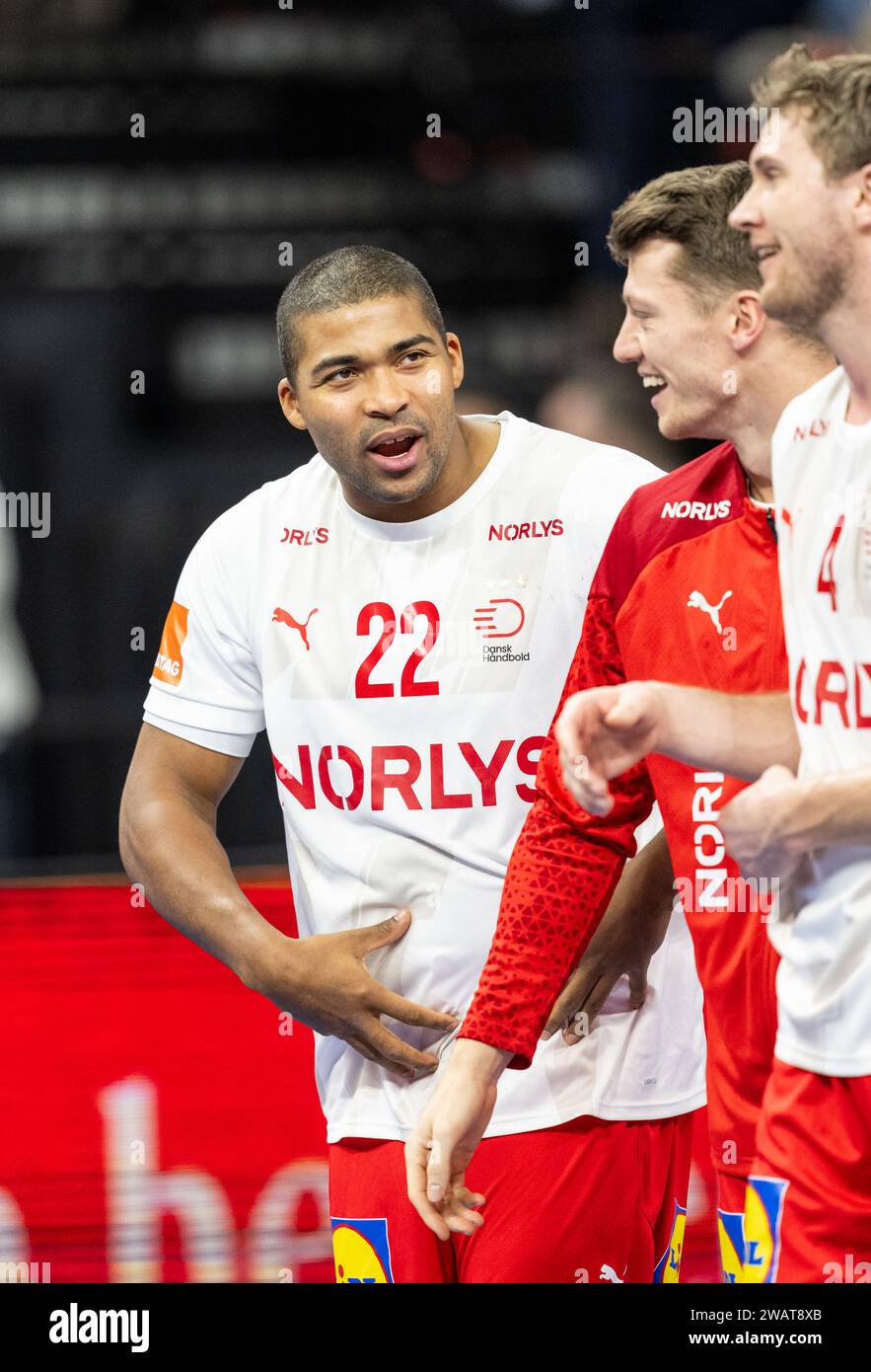 Copenhagen, Denmark. 06th Jan, 2024. Mads Mensah Larsen (22) of Denmark ...