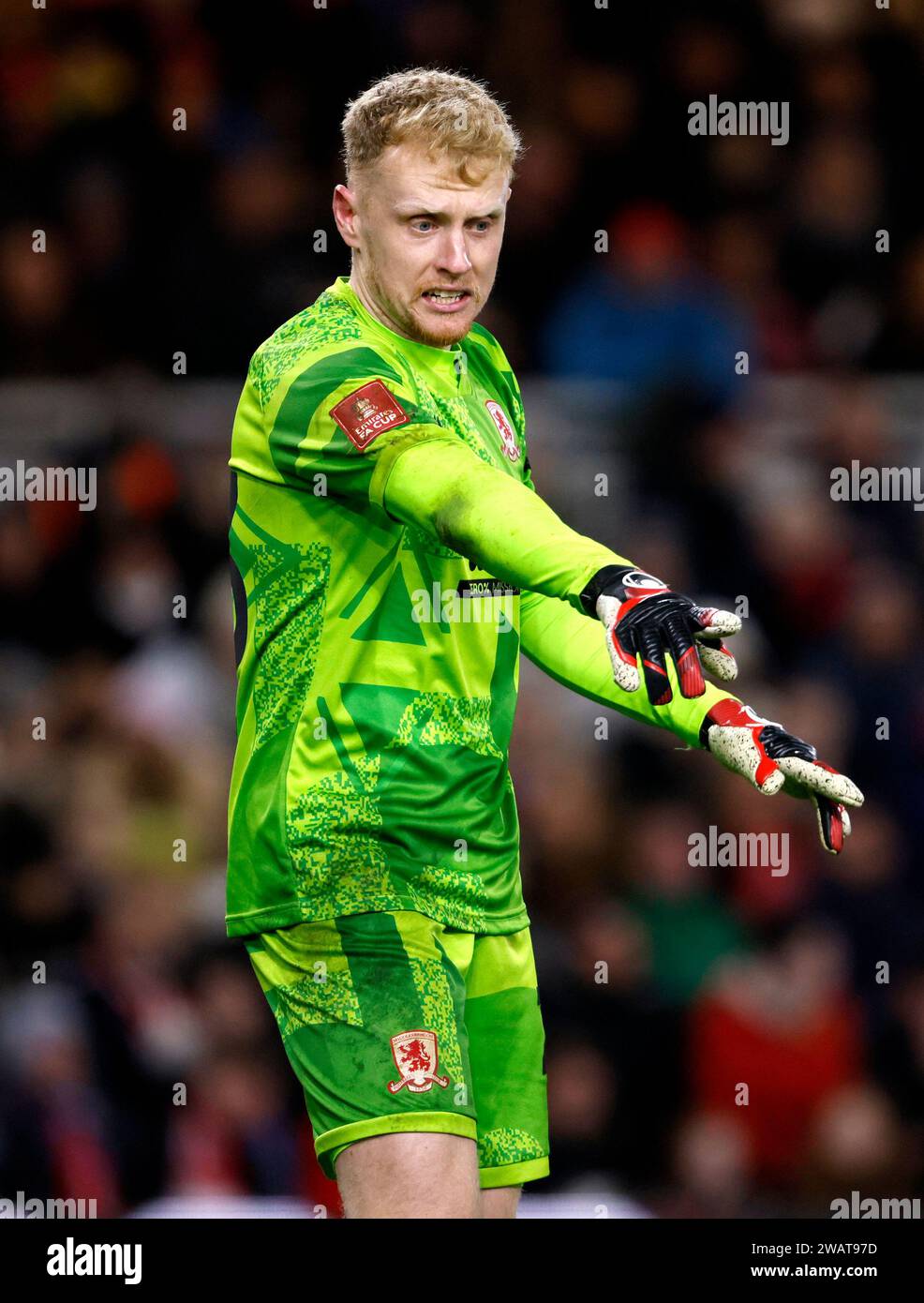 Middlesbrough goalkeeper Tom Glover during the Emirates FA Cup Third ...