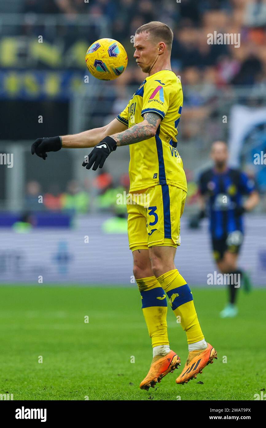 Milan, Italy. 06th Jan, 2024. Ondrej Duda of Hellas Verona FC seen in ...