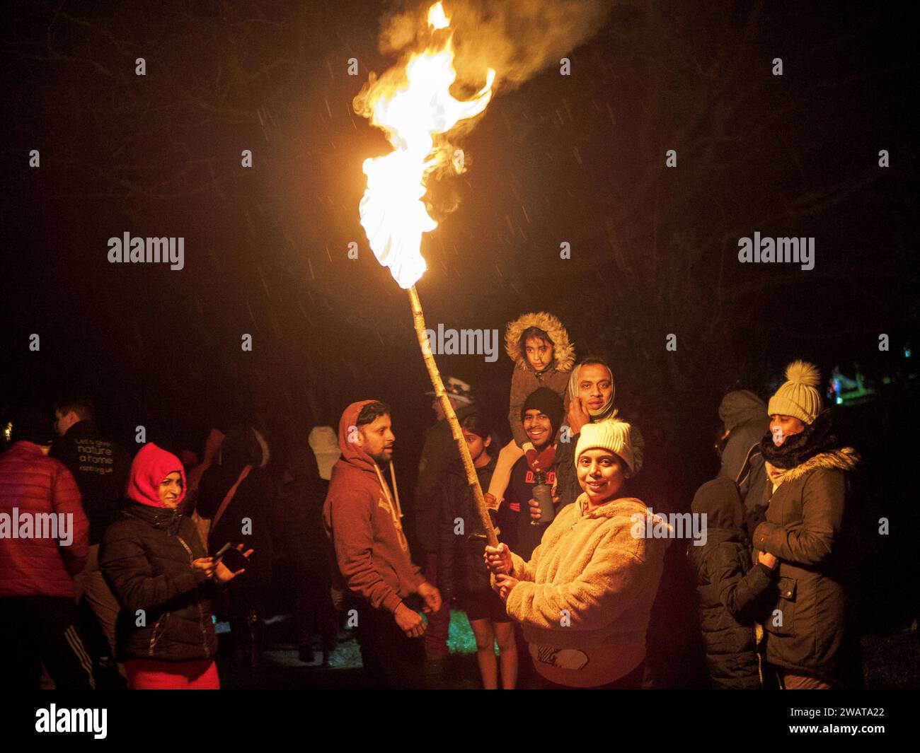 New Ash Green, Kent, UK. 6th Jan, 2024. New Ash Green in Kent still ...