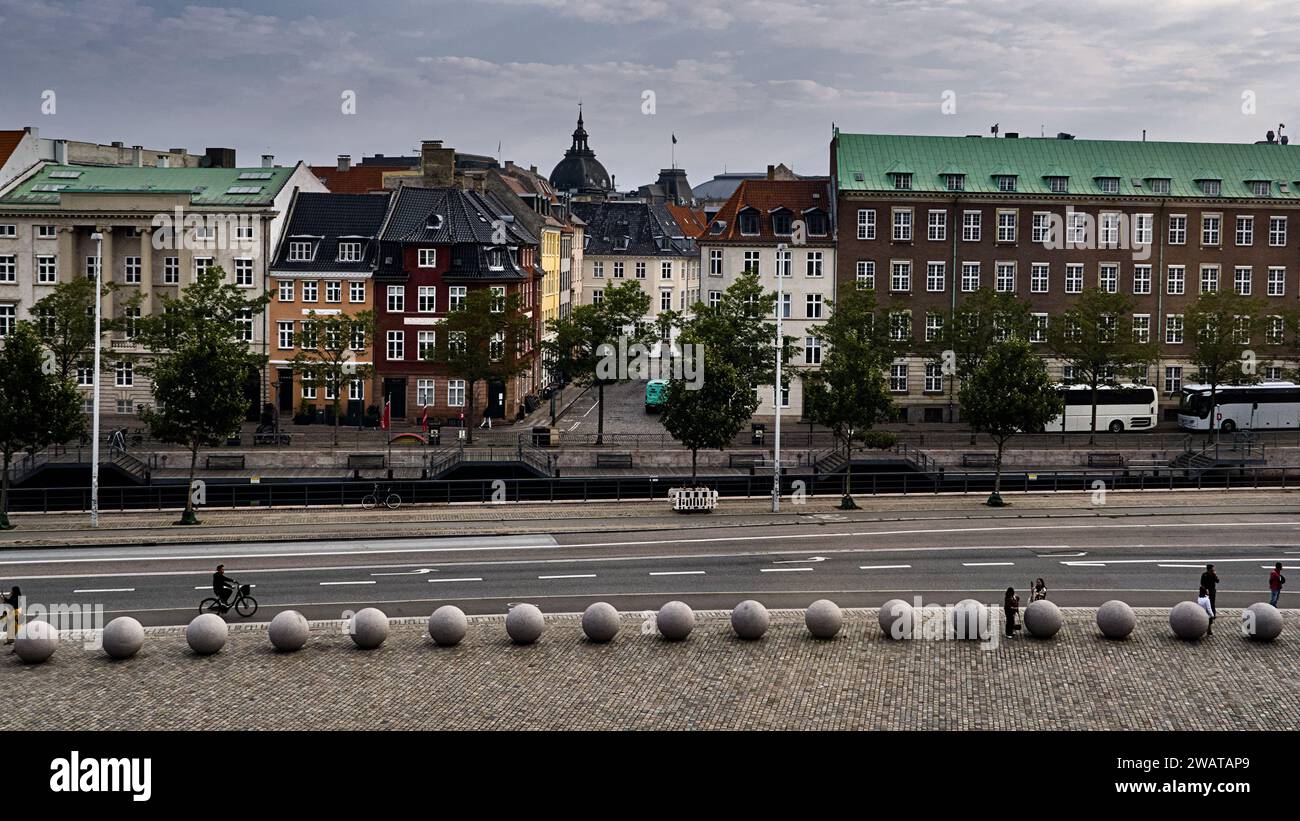The street view in Copenhagen Stock Photo - Alamy