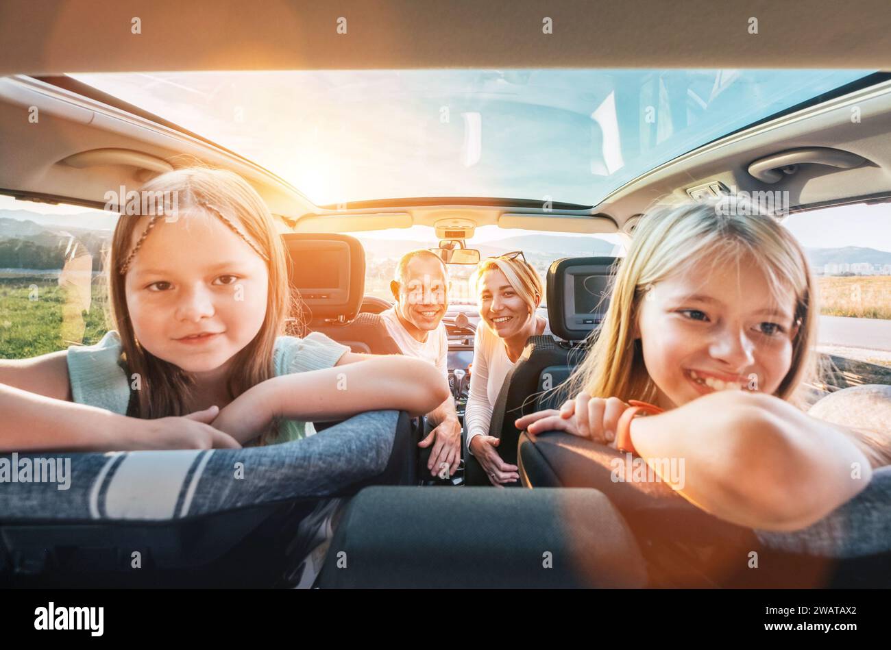 Happy family moments sisters have fun hi-res stock photography and ...