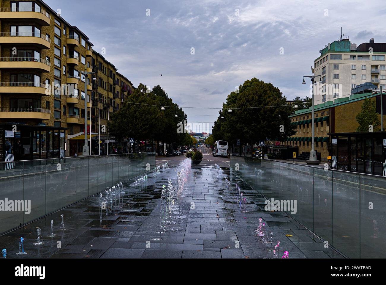 The street view in Gothenburg, Sweden Stock Photo - Alamy