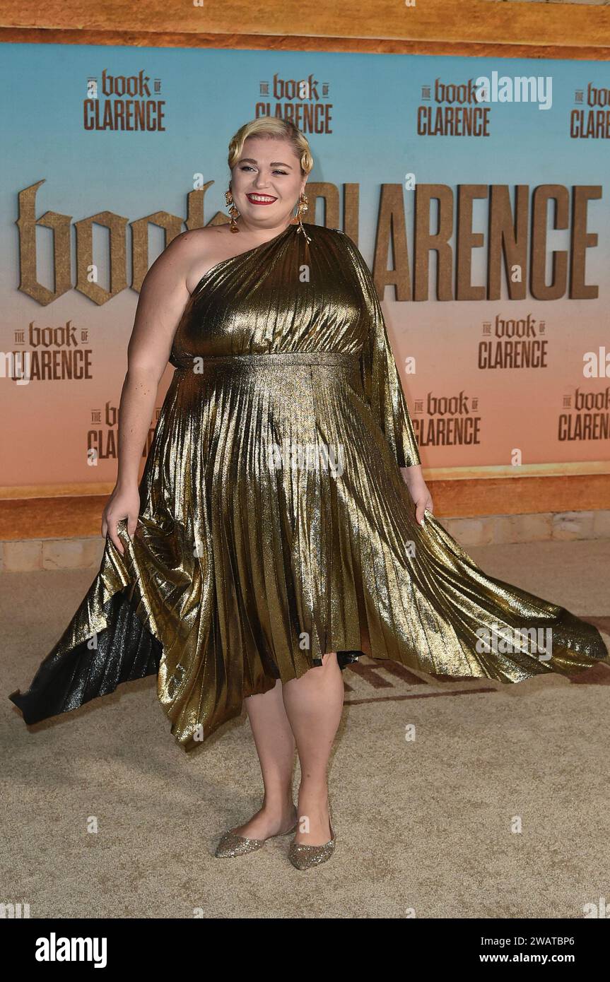 Heather Traska arrives at the premiere of "The Book of Clarence" on ...