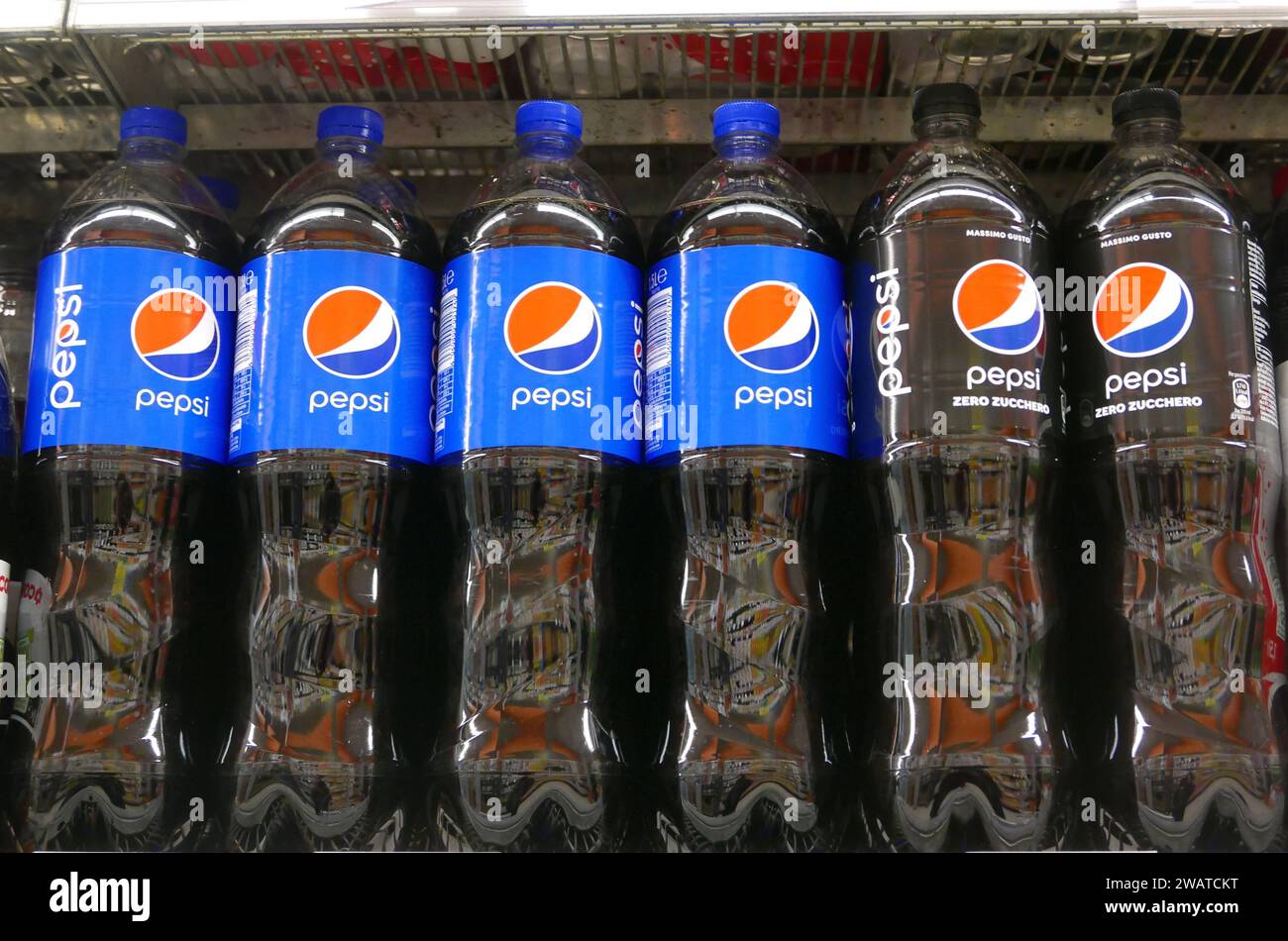 PepsiCo products seen in a store of Florence, Italy, on January 6 2024 ...