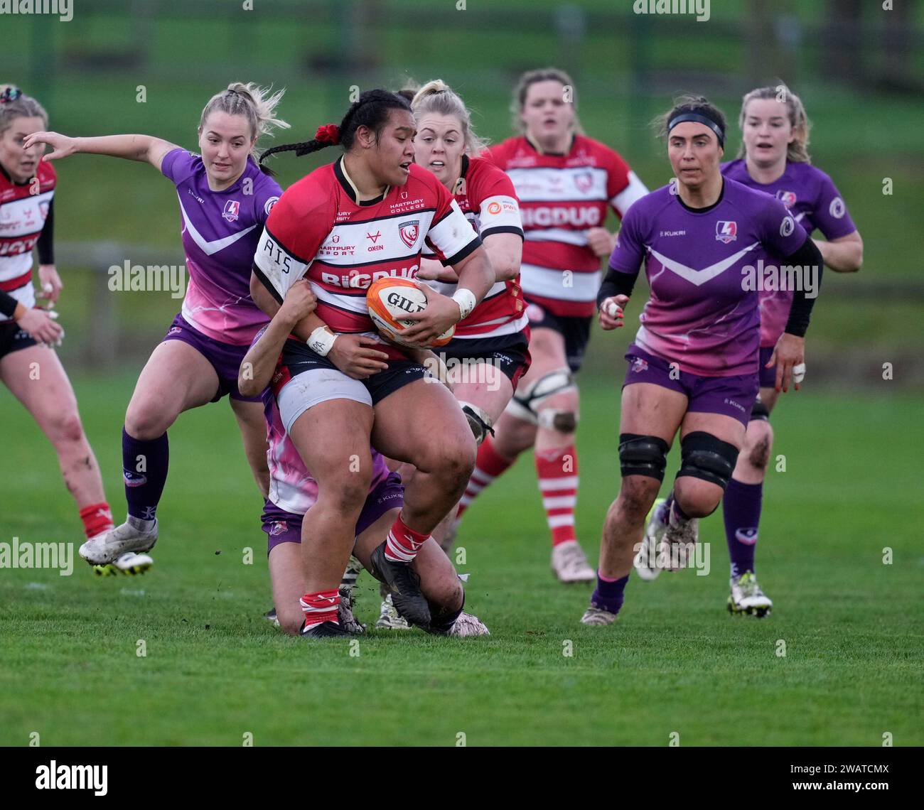 Gloucester,UK, 06 Jan 2024 Sisilia Tuipulotu (Gloucester) (C) in action ...
