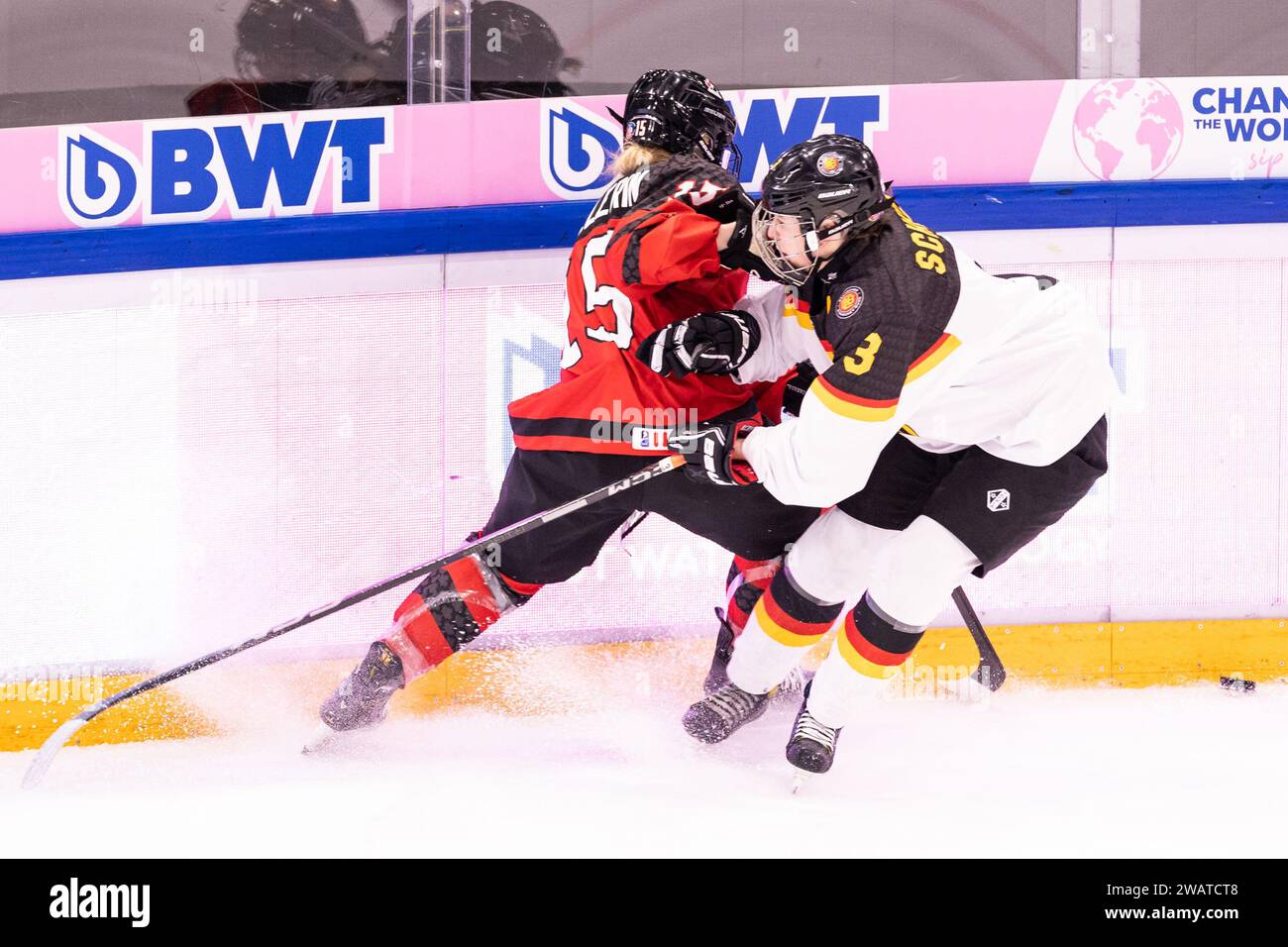 Zug, BOSSARD Arena, U18 Women World Cup, Canada. 06th Jan, 2024 ...