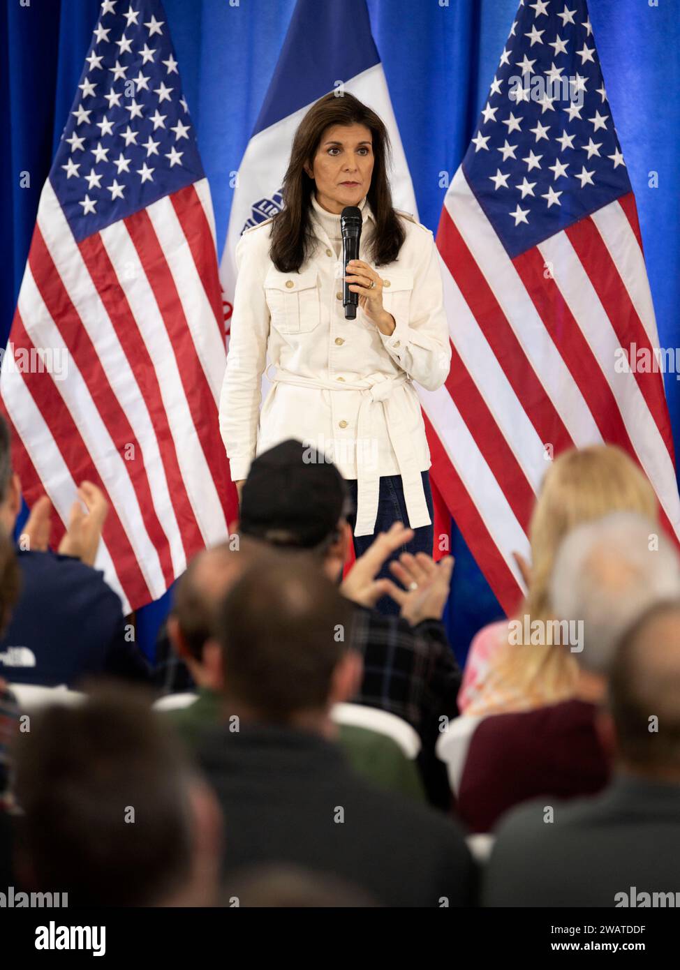 Indianola, Iowa, USA. 06th Jan, 2024. Republican presidential hopeful ...