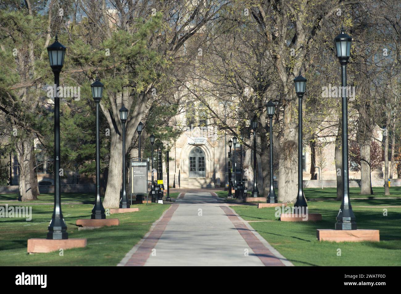 Buildings on the campus of Colorado College, a private liberal arts ...