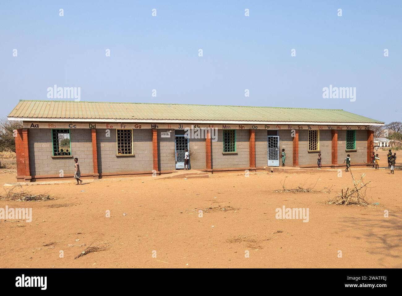 Luwi Primary school, Kasankha village, Mangochi, Lake Malawi, Malawi ...