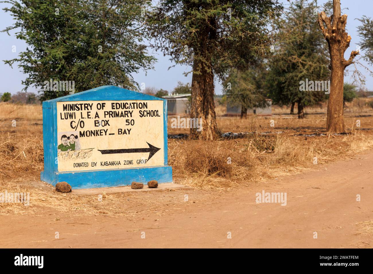 Luwi Primary school, Kasankha village, Mangochi, Lake Malawi, Malawi ...