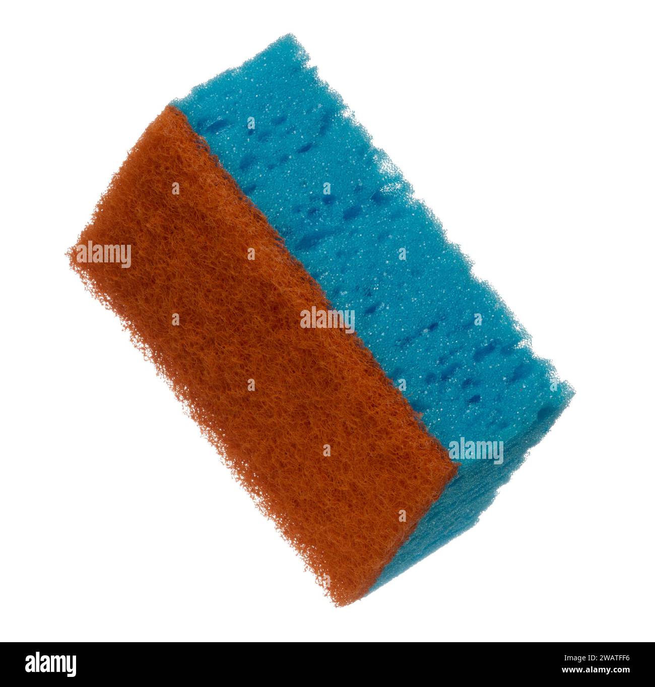 Rectangular dish sponge on isolated background Stock Photo - Alamy