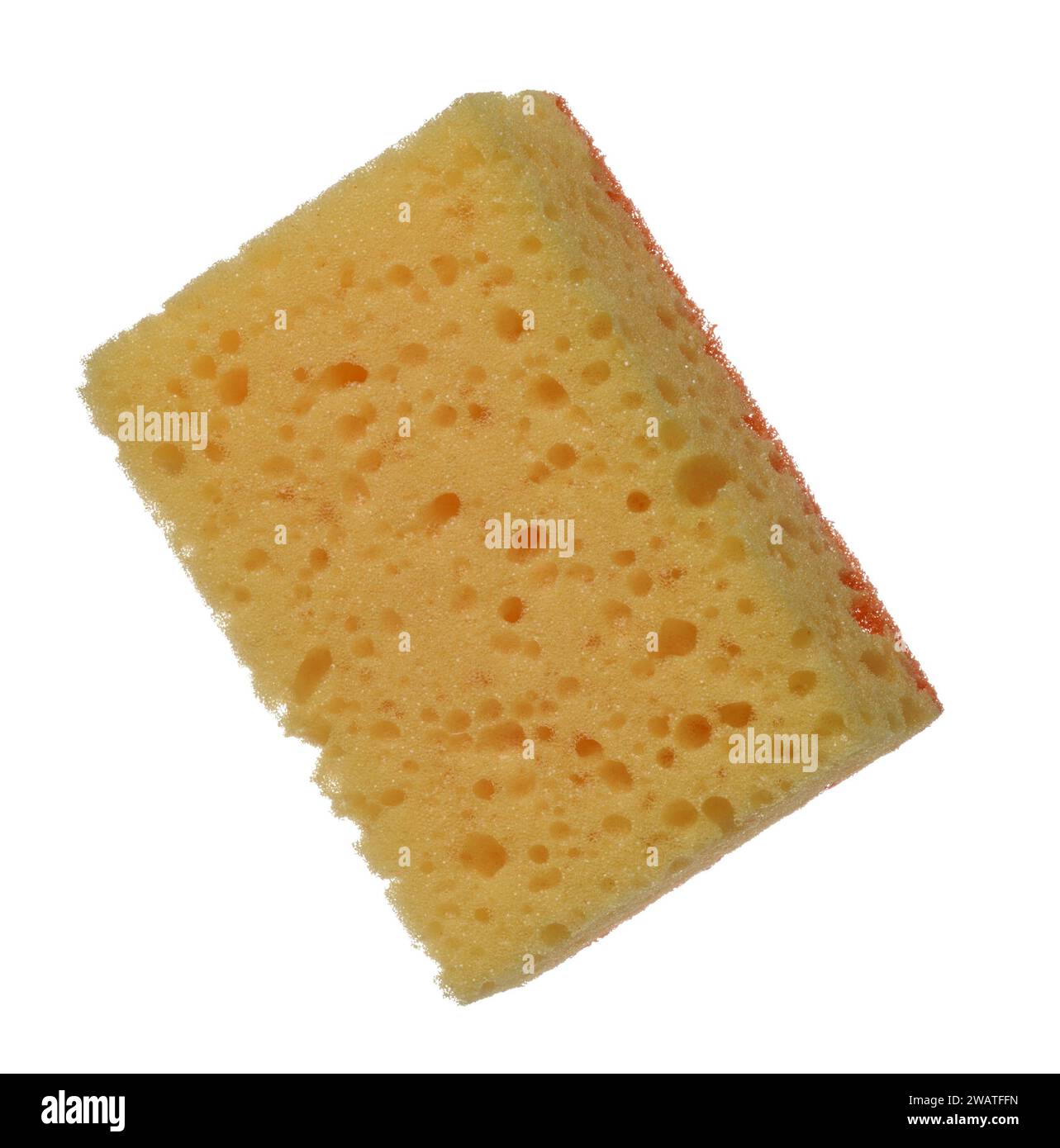 Rectangular dish sponge on isolated background Stock Photo - Alamy