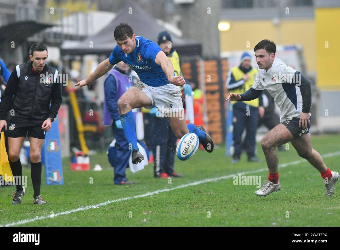 Viadana, Italy. 06th Jan, 2024. Marco Scalabrin (Italy) during U20 ...