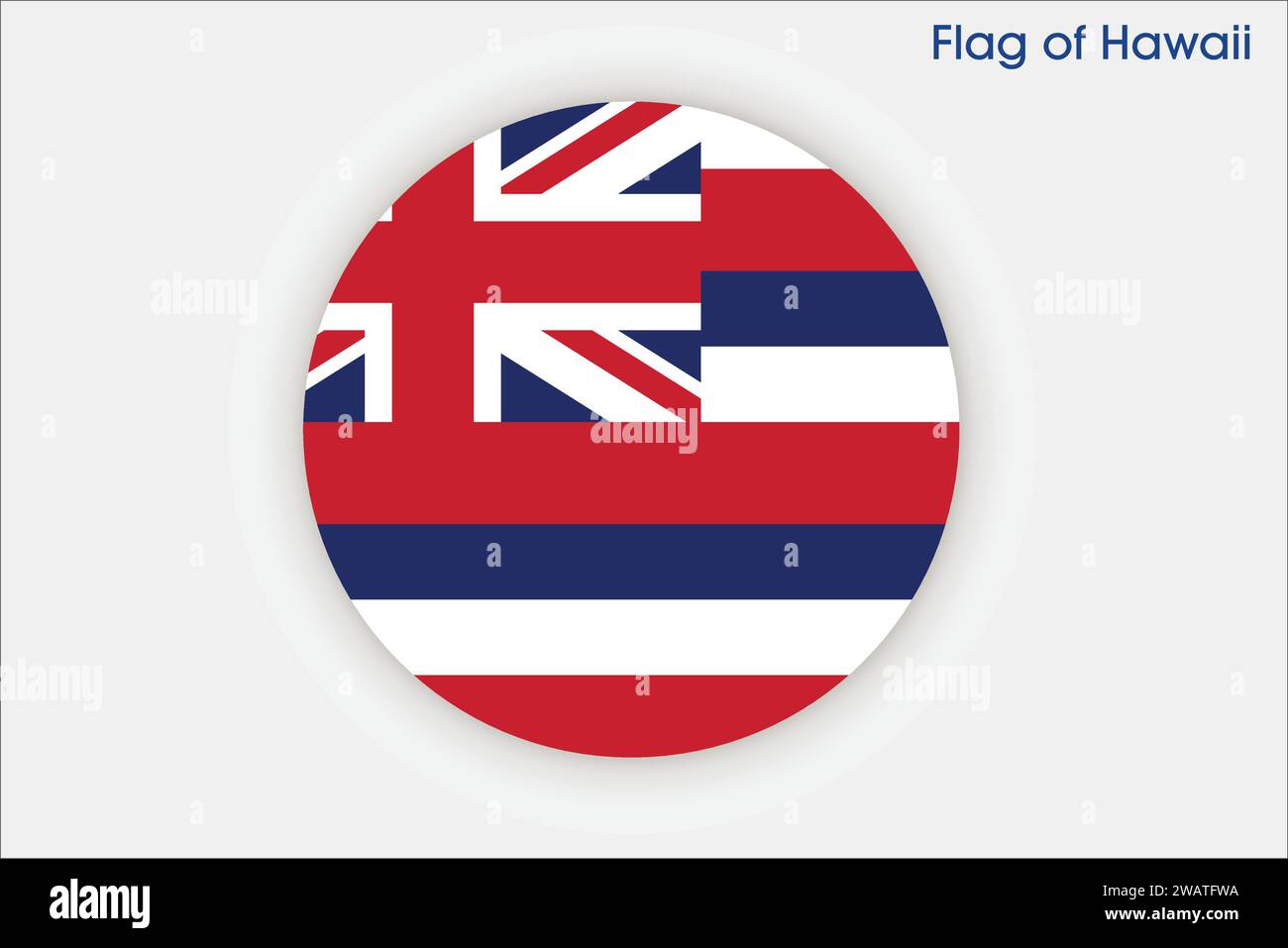 High detailed flag of Hawaii. Hawaii state flag, National Hawaii flag ...