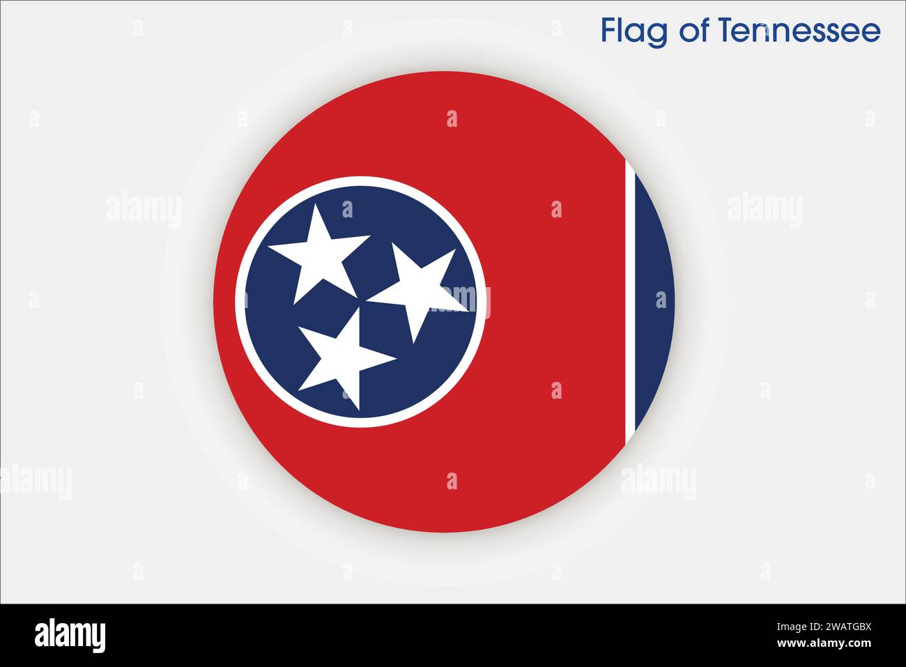 High detailed flag of Tennessee. Tennessee state flag, National ...