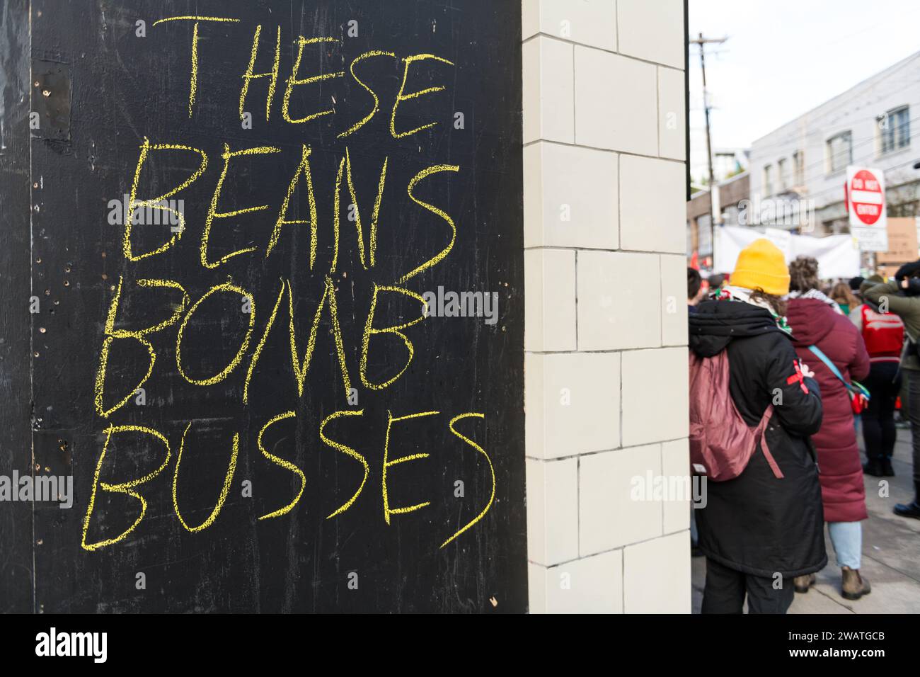 Seattle, USA. 6th Jan 2024. Pro Palestine Protesters gather at the ...