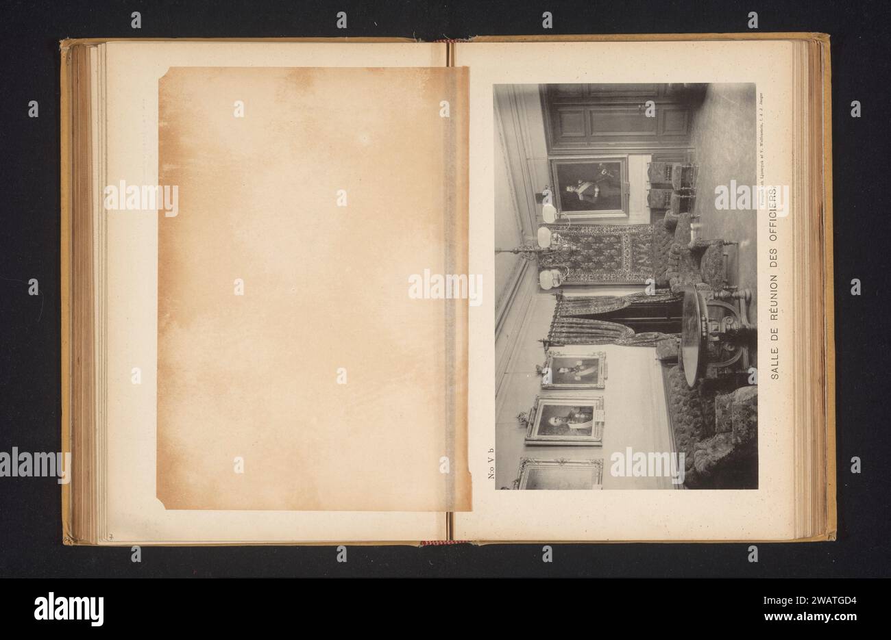 Meeting room for officers in a barracks from the Svea Livgarde in ...