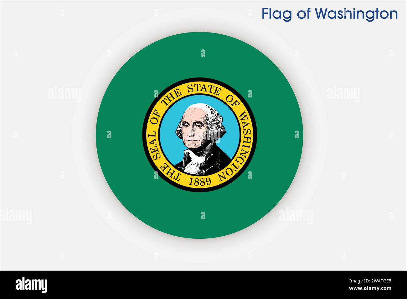 Washington map Stock Vector Images - Alamy