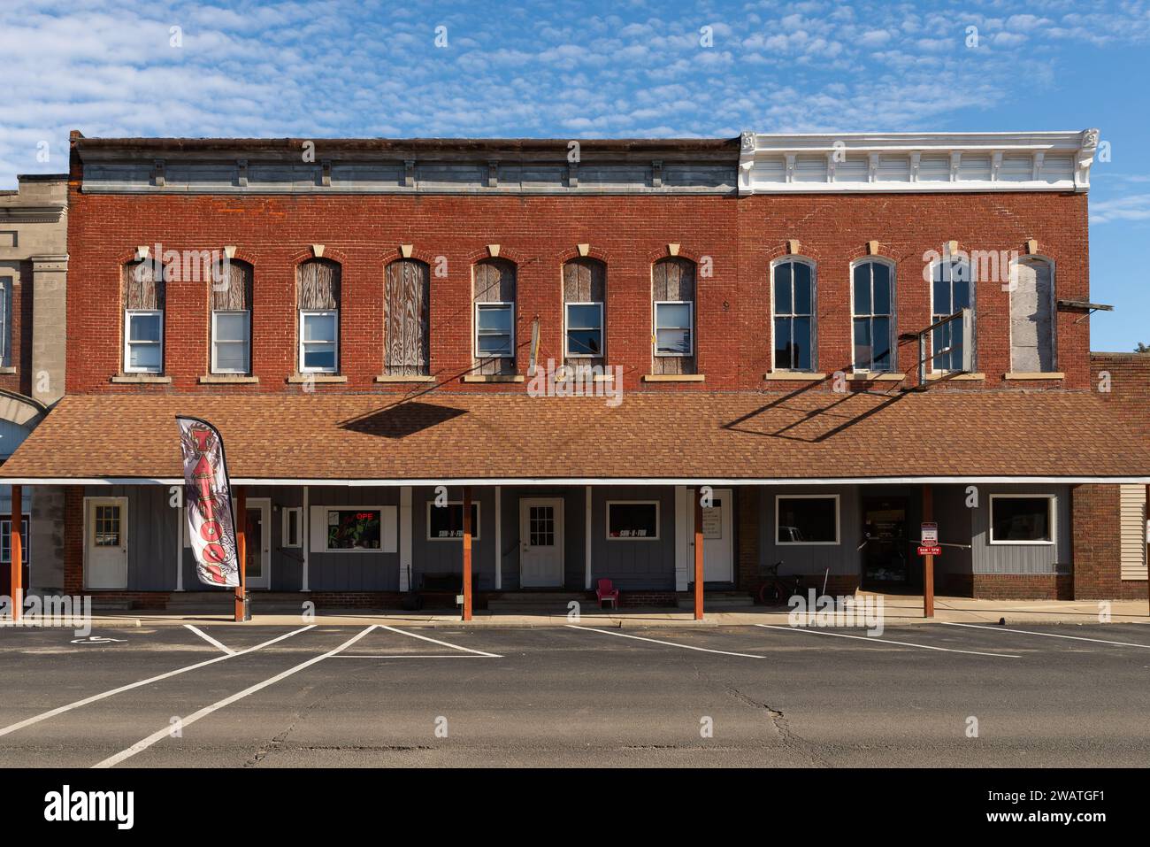 Flanagan, Illinois - United States - January 2nd, 2024: Downtown ...