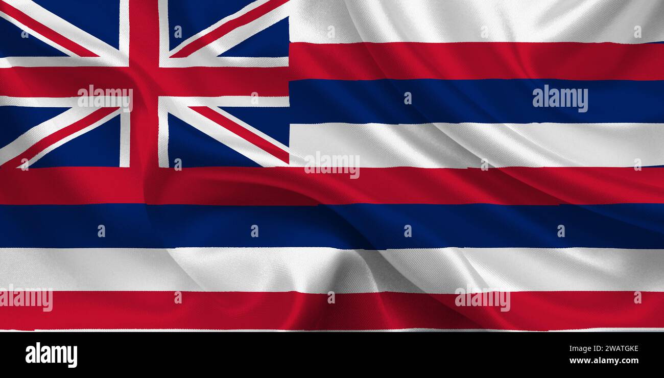 Hawaii state flag hi-res stock photography and images - Alamy