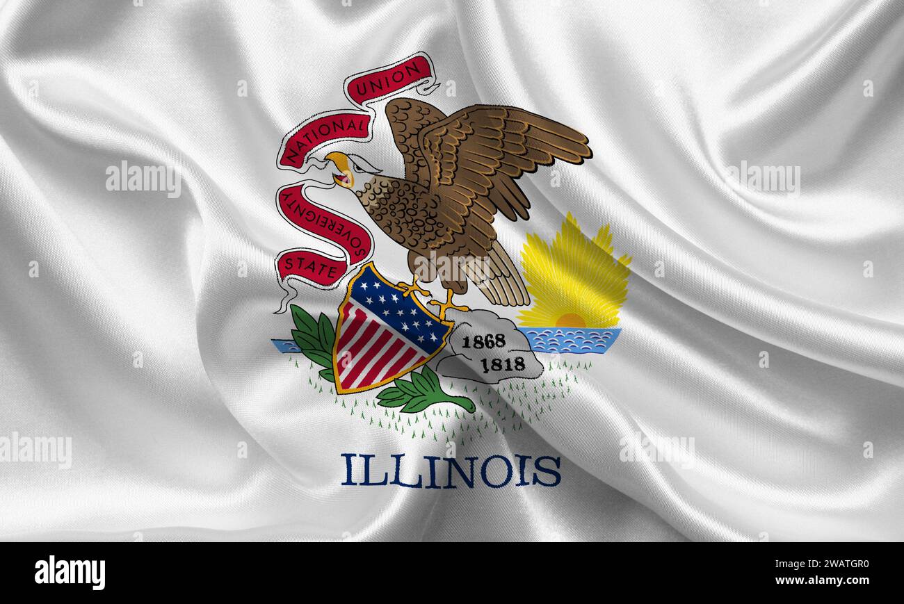 Illinois state flag hi-res stock photography and images - Alamy