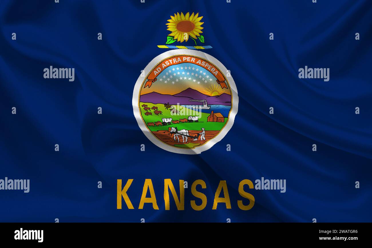 Map of kansas state hi-res stock photography and images - Alamy