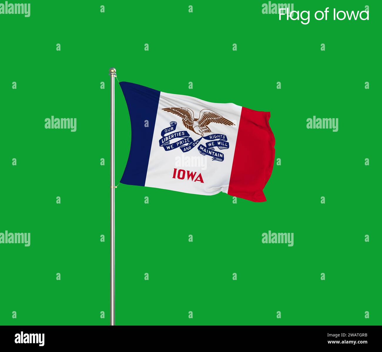 Iowa map icon hi-res stock photography and images - Alamy
