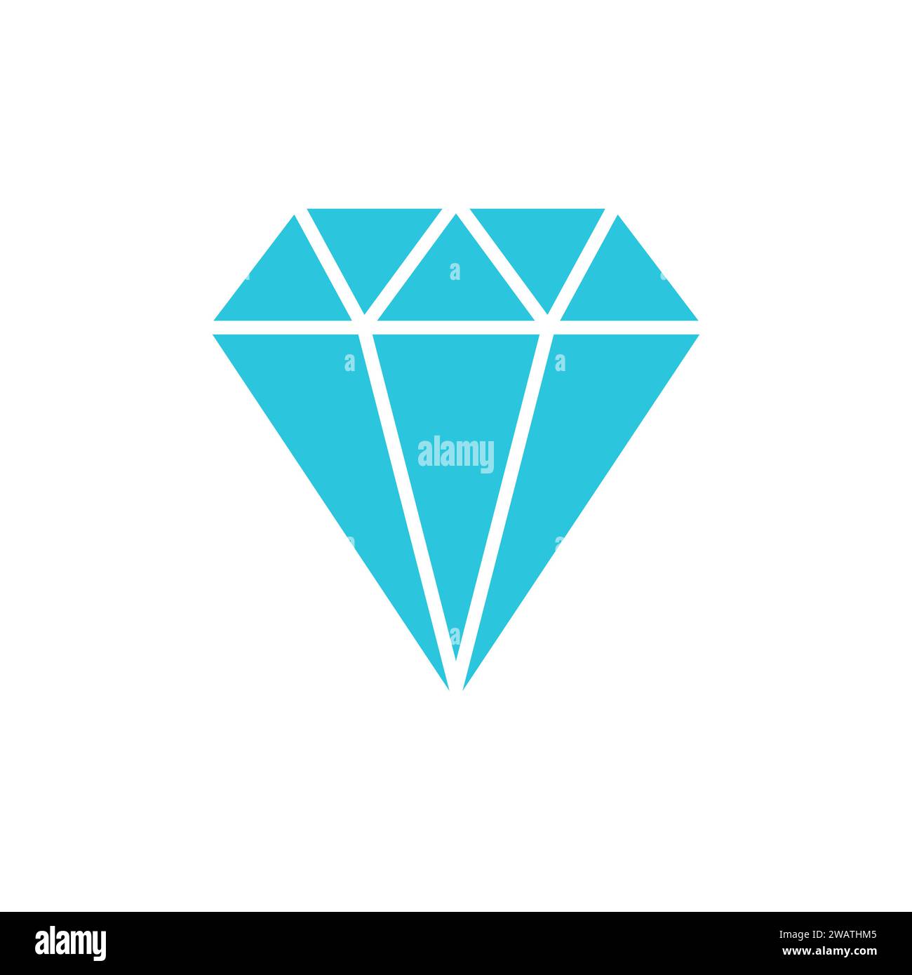 Diamond symbol icon. From blue icon set Stock Vector Image & Art - Alamy