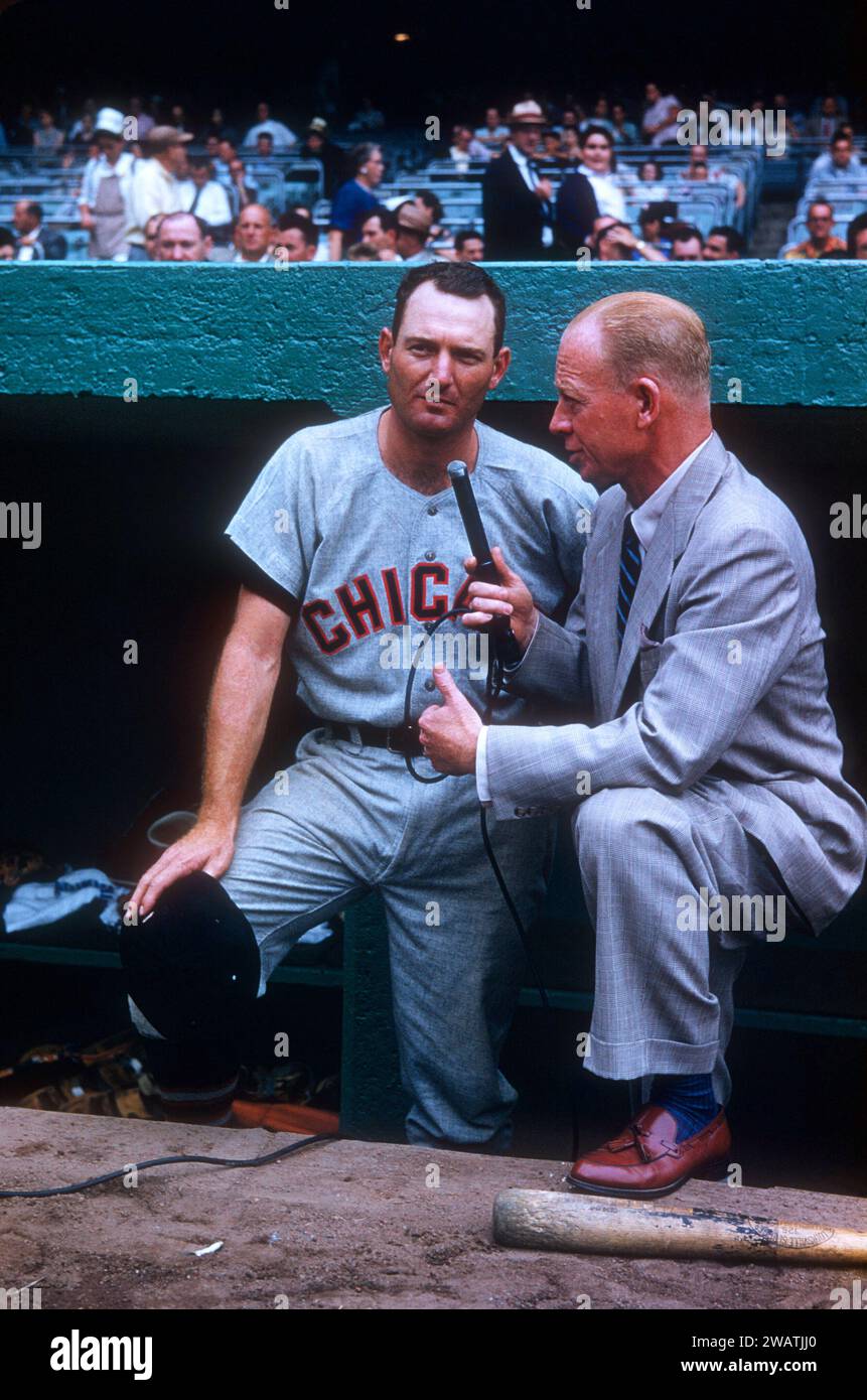 BRONX, NY - JUNE 19: Announcer Red Barber of the New York Yankees ...