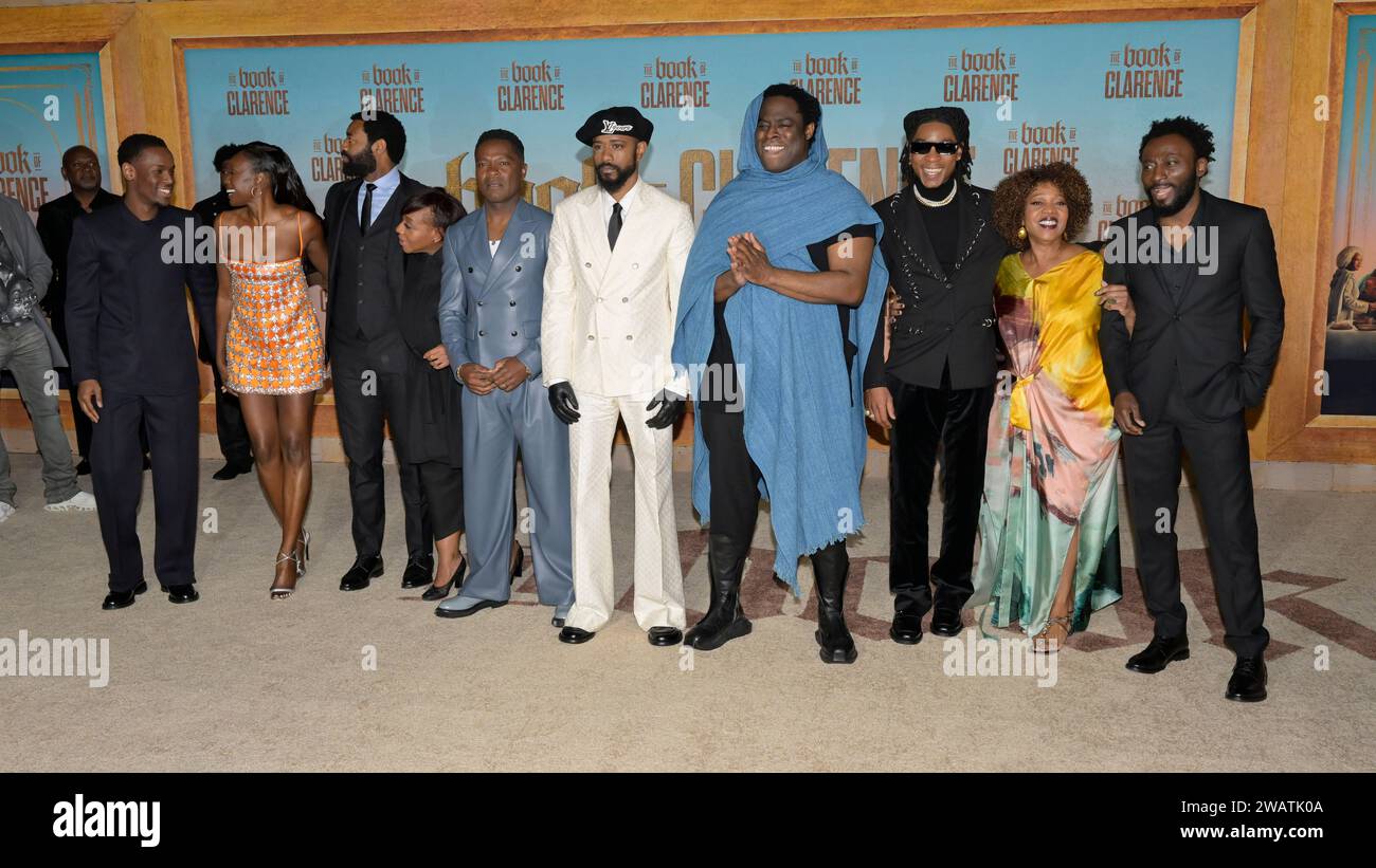 Los Angeles, California, USA. 05th Jan, 2024. (L-R) Micheal Ward, Anna ...