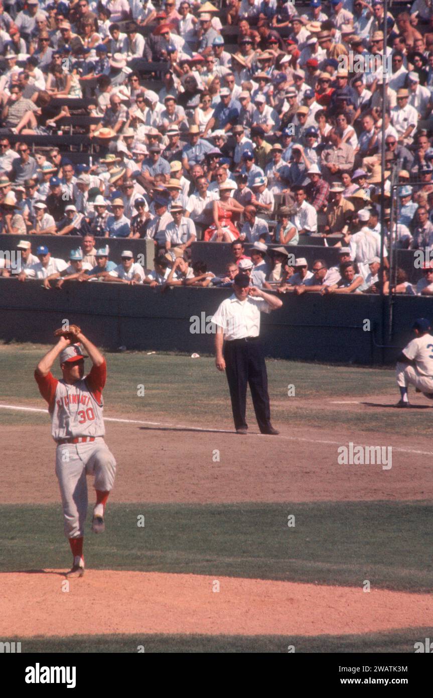 LOS ANGELES, CA - JULY 9: Pitcher Joey Jay #30 of the Cincinnati Reds ...