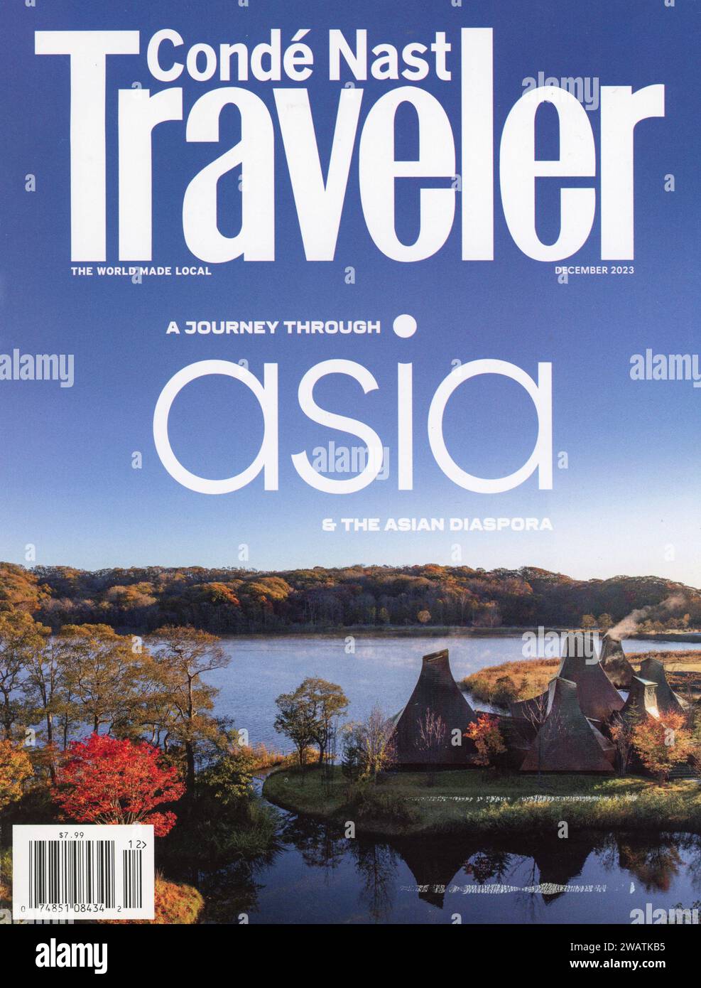 Conde Nast Traveler Magazine December 2023 issue Cover, USA Stock Photo ...