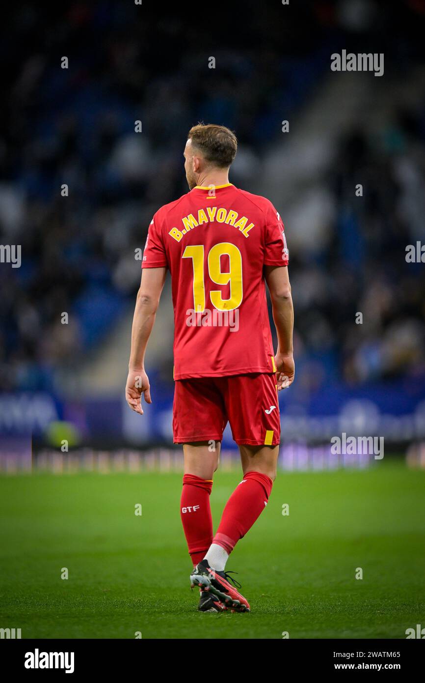 Barcelona, Spain. 06th Jan, 2024. Borja Mayoral (Getafe CF) during a ...