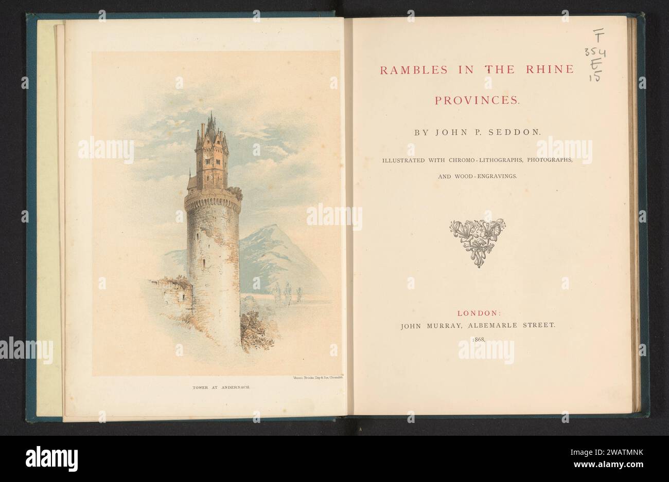 Rambles in the Rhine provinces, John Pollard Seddon, 1868 book London ...