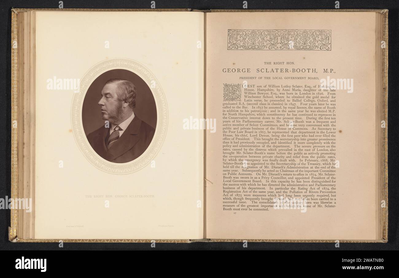 The right hon. George Sclater-Booth, Lock & Whitfield, c. 1873 - in or ...